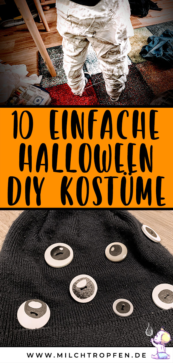 10 einfache DIY Halloween Kostüm Ideen für Kinder